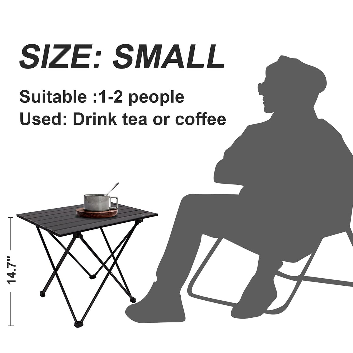 "Folding Portable Camp Side Table | Lightweight Outdoor Camping Table ...